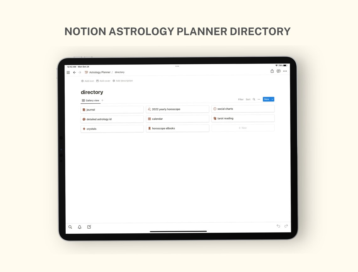 Notion Astrology Planner, Notion Template, Notion Planner, Digital ...