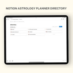 Notion Astrology Planner, Notion Template, Notion Planner, Digital ...