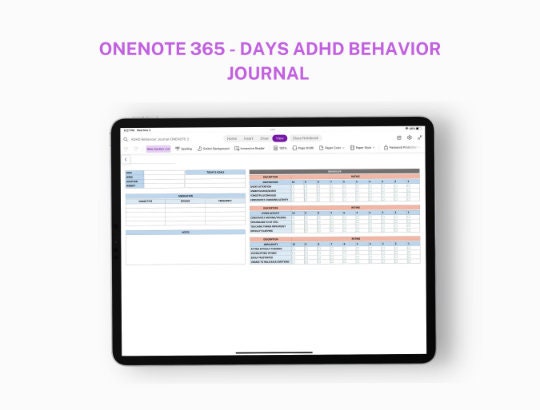 Onenote Adhd Digital Planner, Adhd Daily Planner, Onenote Adhd Planner ...