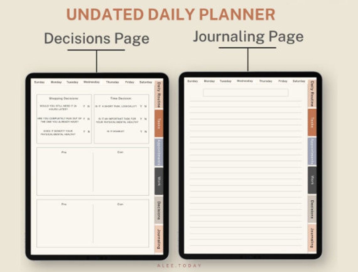 Adhd Digital Planner, Adhd Daily Planner, Adhd Planner, Adhd Planner ...