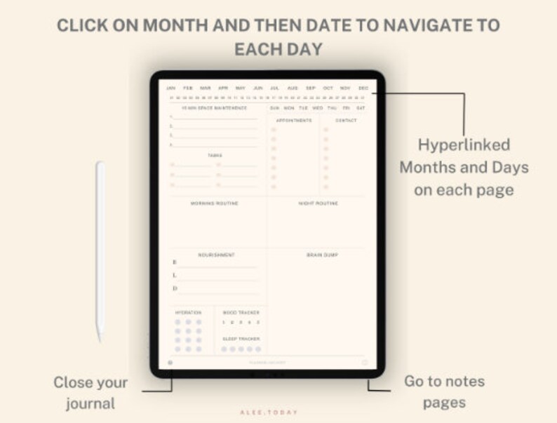 Adhd Digital Planner, Adhd Daily Planner, Adhd Planner, Adhd Planner ...