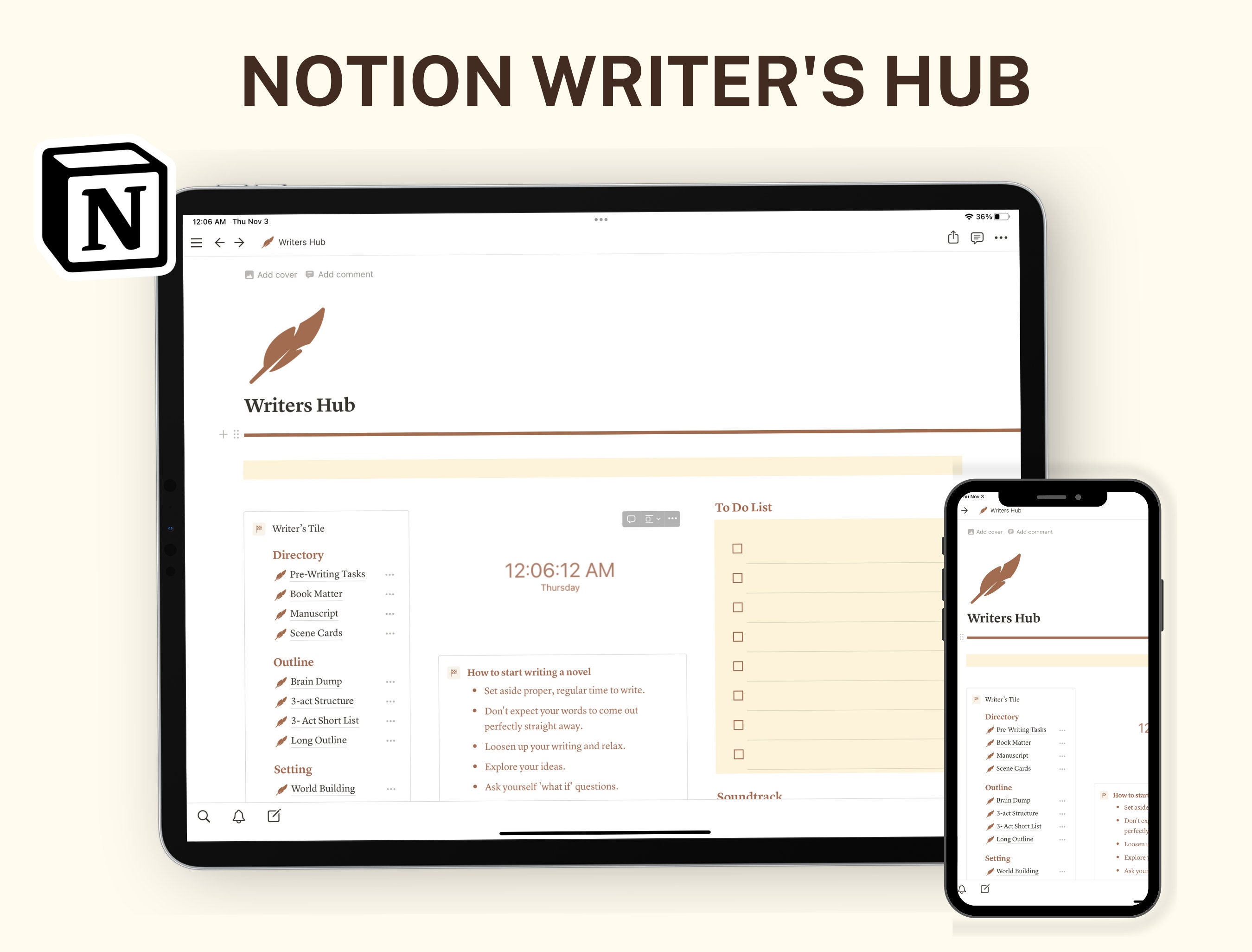 Notion Writer S Hub Notion Template Notion Planner Notion Dashboard Template Notion Template