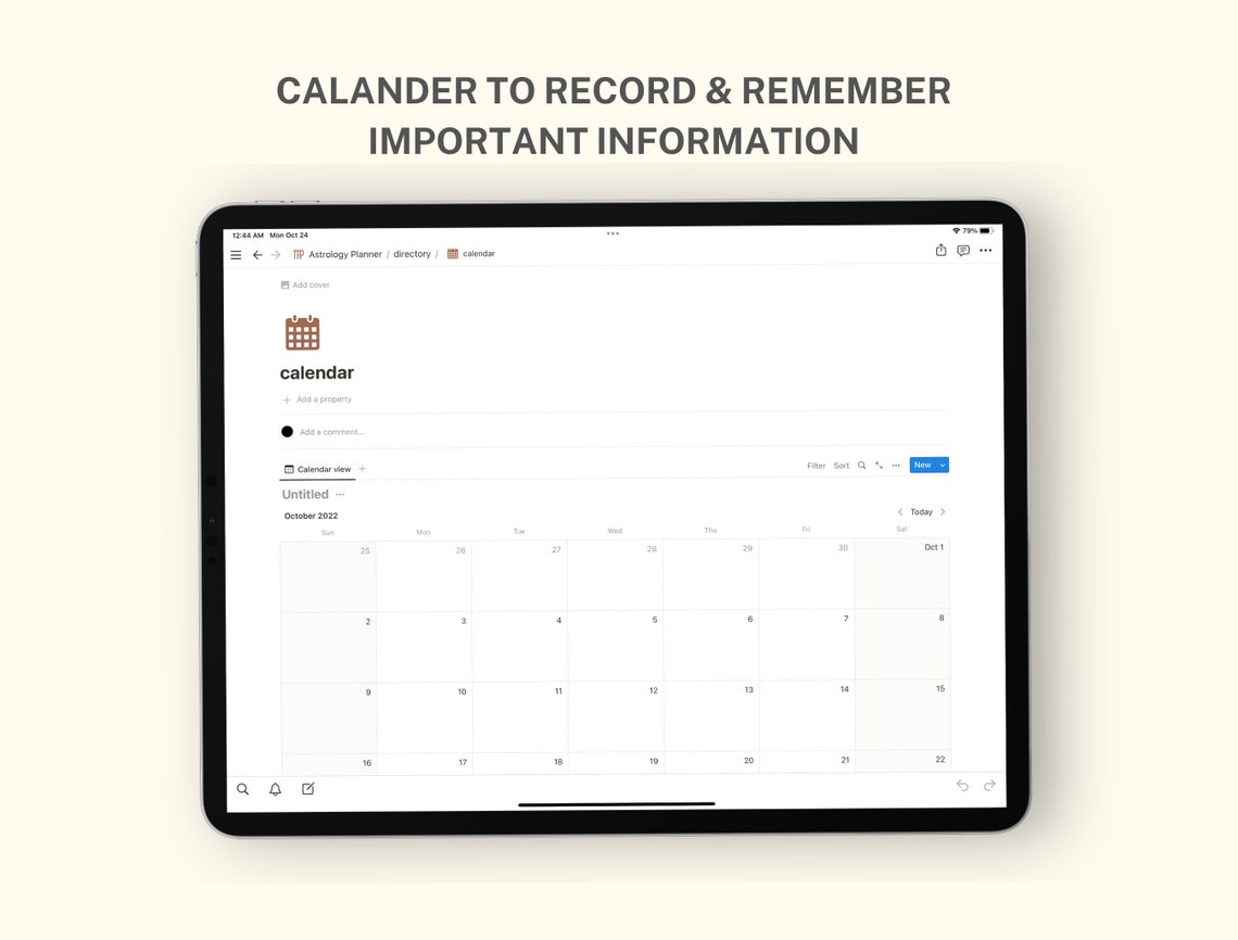 Notion Astrology Planner, Notion Template, Notion Planner, Digital ...