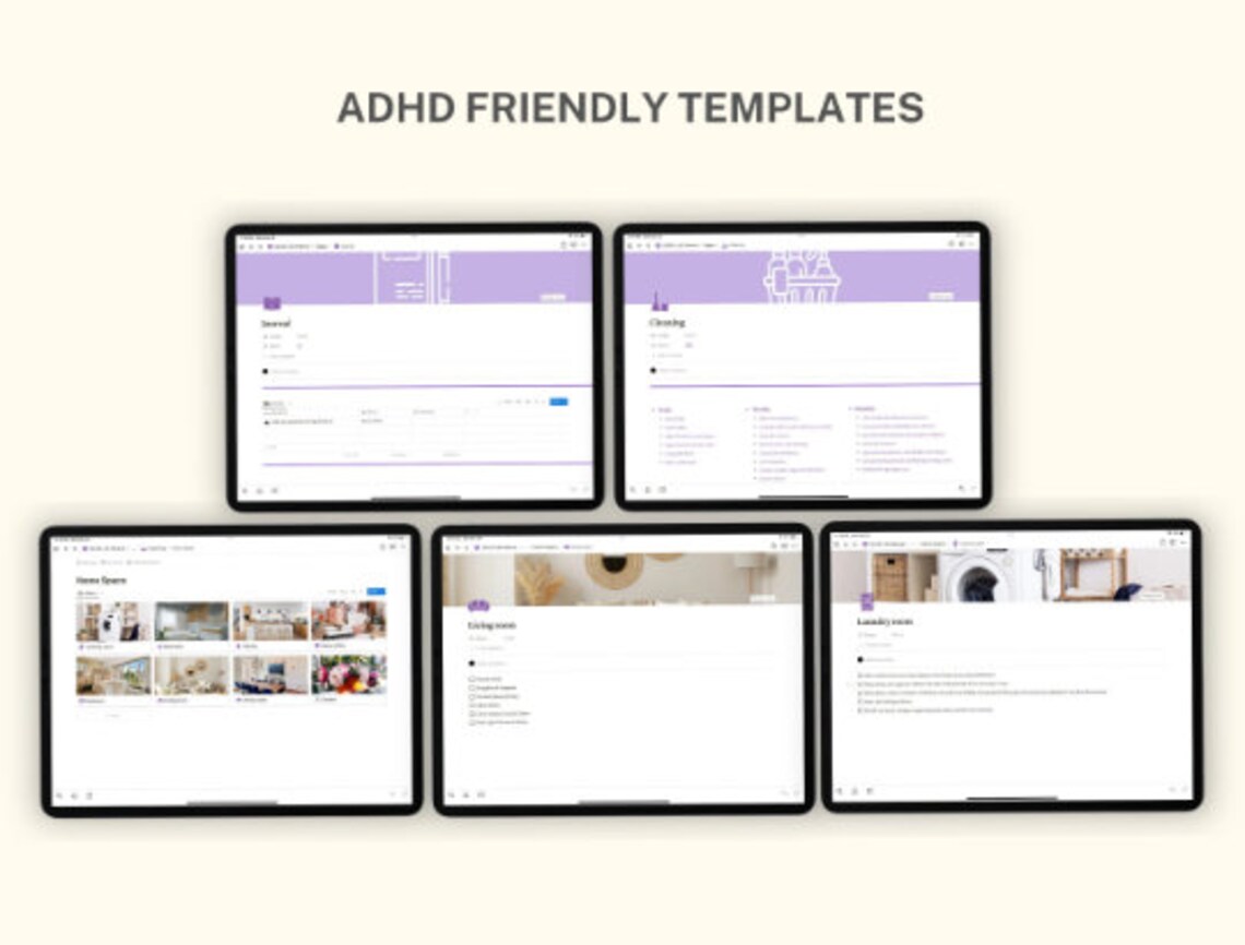 Notion Template ADHD Notion Template Adhd Career Notion - Etsy
