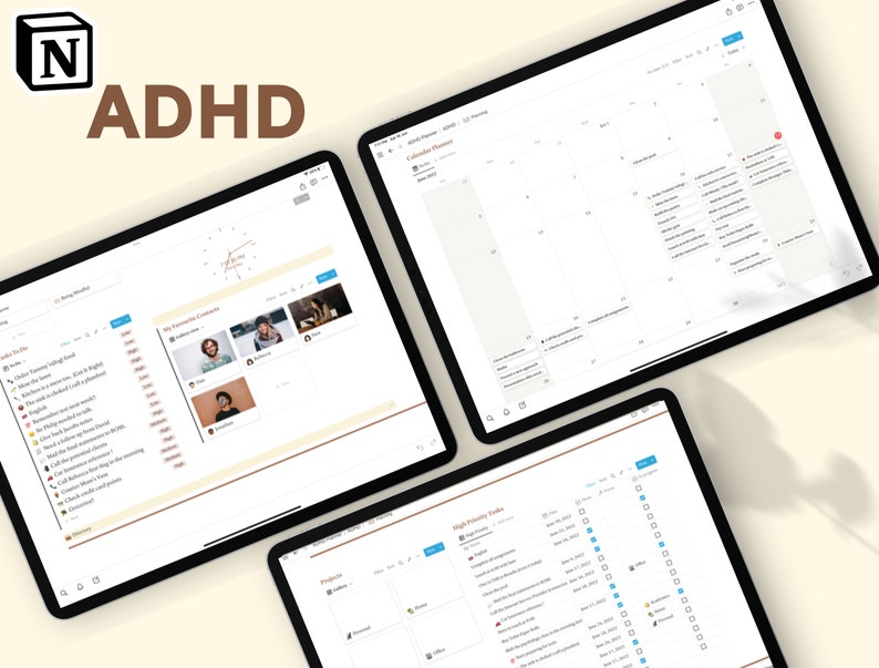 Notion Template ADHD Notion Template Adhd Career Notion - Etsy UK