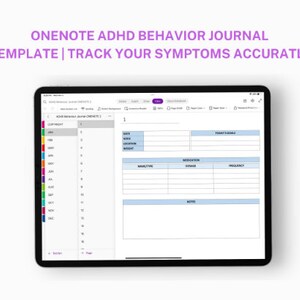 Onenote Adhd Digital Planner, Adhd Daily Planner, Onenote Adhd Planner ...