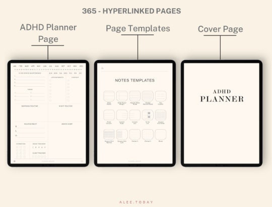 Adhd Digital Planner, Adhd Daily Planner, Adhd Planner, Adhd Planner ...