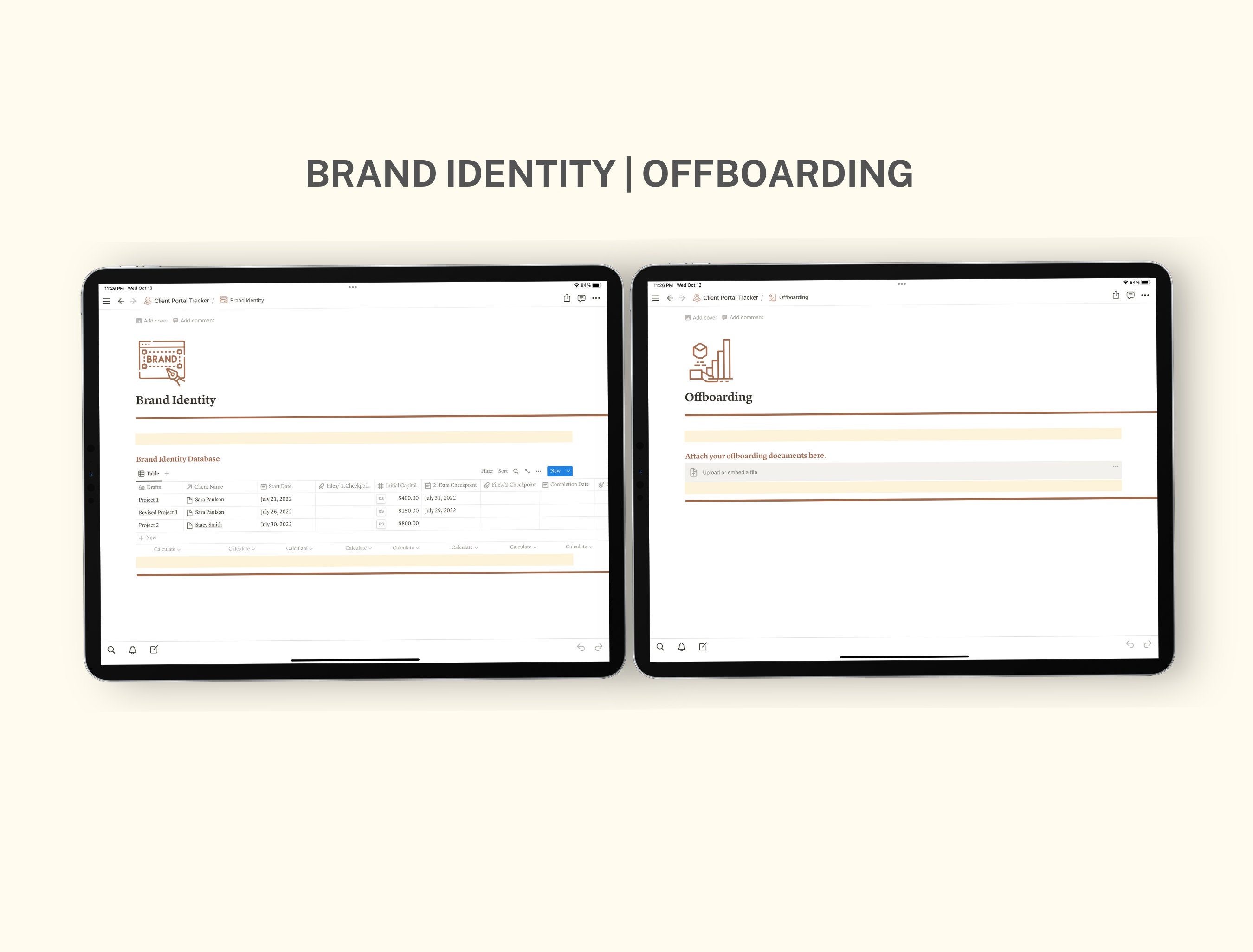 Notion Client Portal Notion Template Business Notion Template Notion Dashboard Notion
