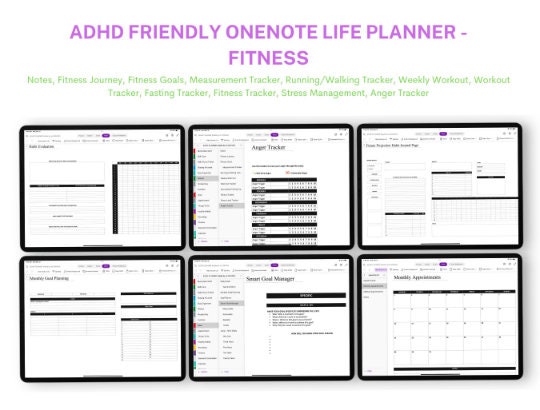 ONENOTE Adhd Planner Onenote Adhd Planner Digital Adhd Planner for ...
