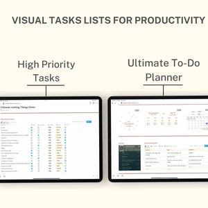 Getting Things Done Notion Template Notion Life Planner - Etsy
