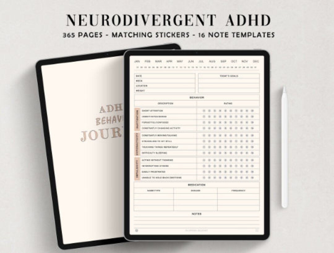 Adhd Digital Planner, Adhd Daily Planner, Adhd Planner, Adhd Planner ...
