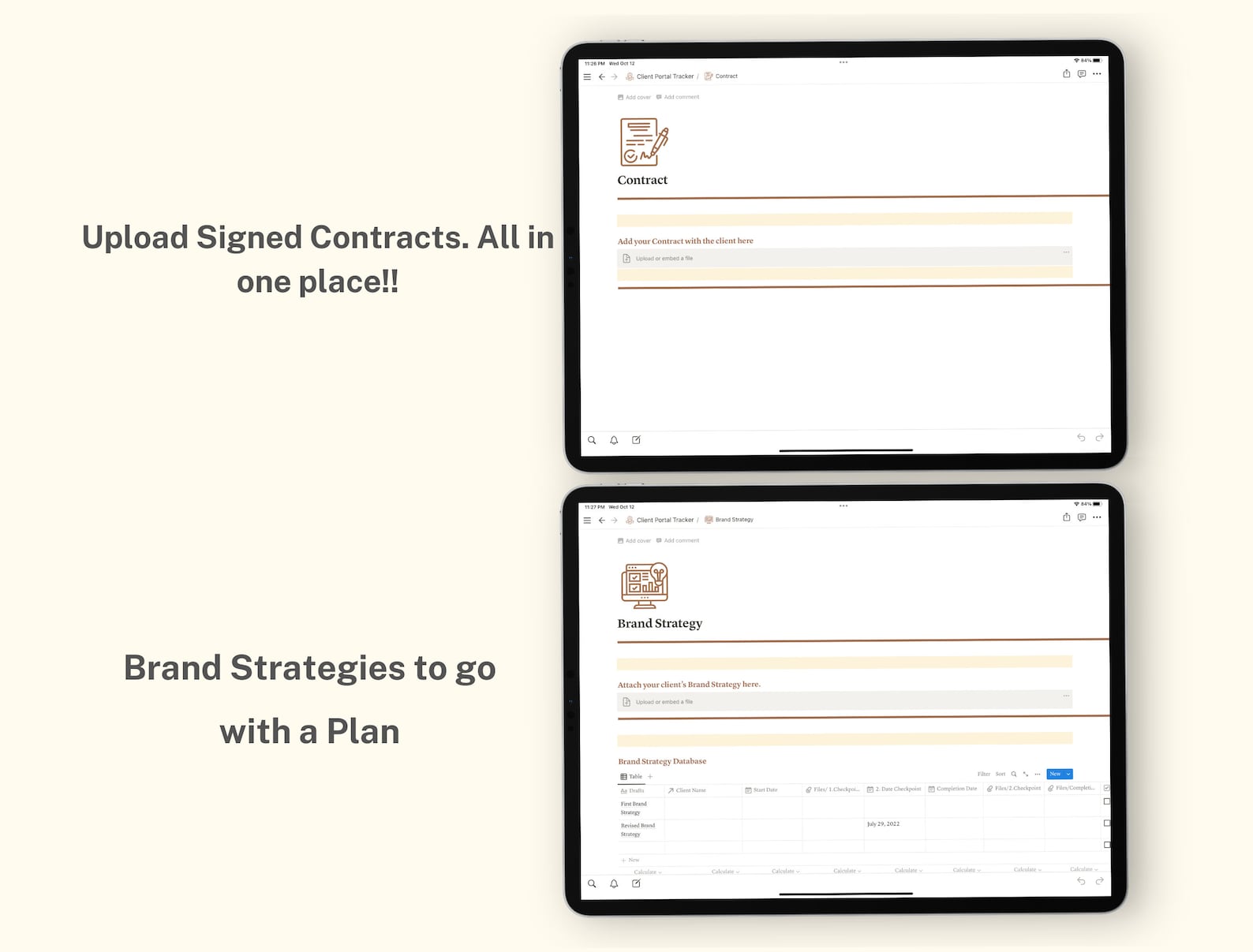 Notion Client Portal Notion Template Business Notion - Etsy UK