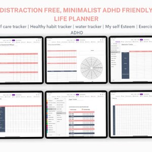 ONENOTE Adhd Planner Onenote Adhd Planner Digital Adhd Planner for ...