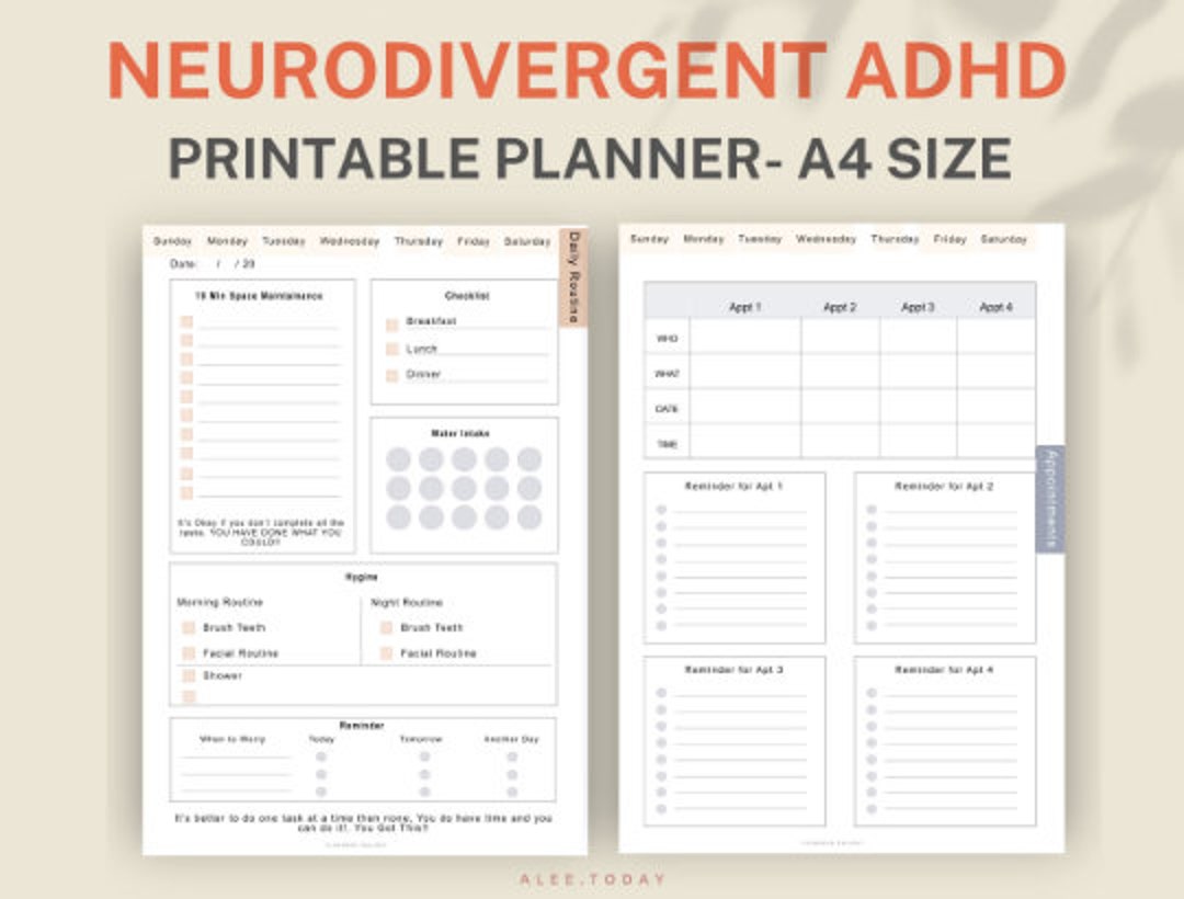 ADHD Planner, ADHD Planner Adult, ADHD Planner Book, Pdf Adhd Planner ...