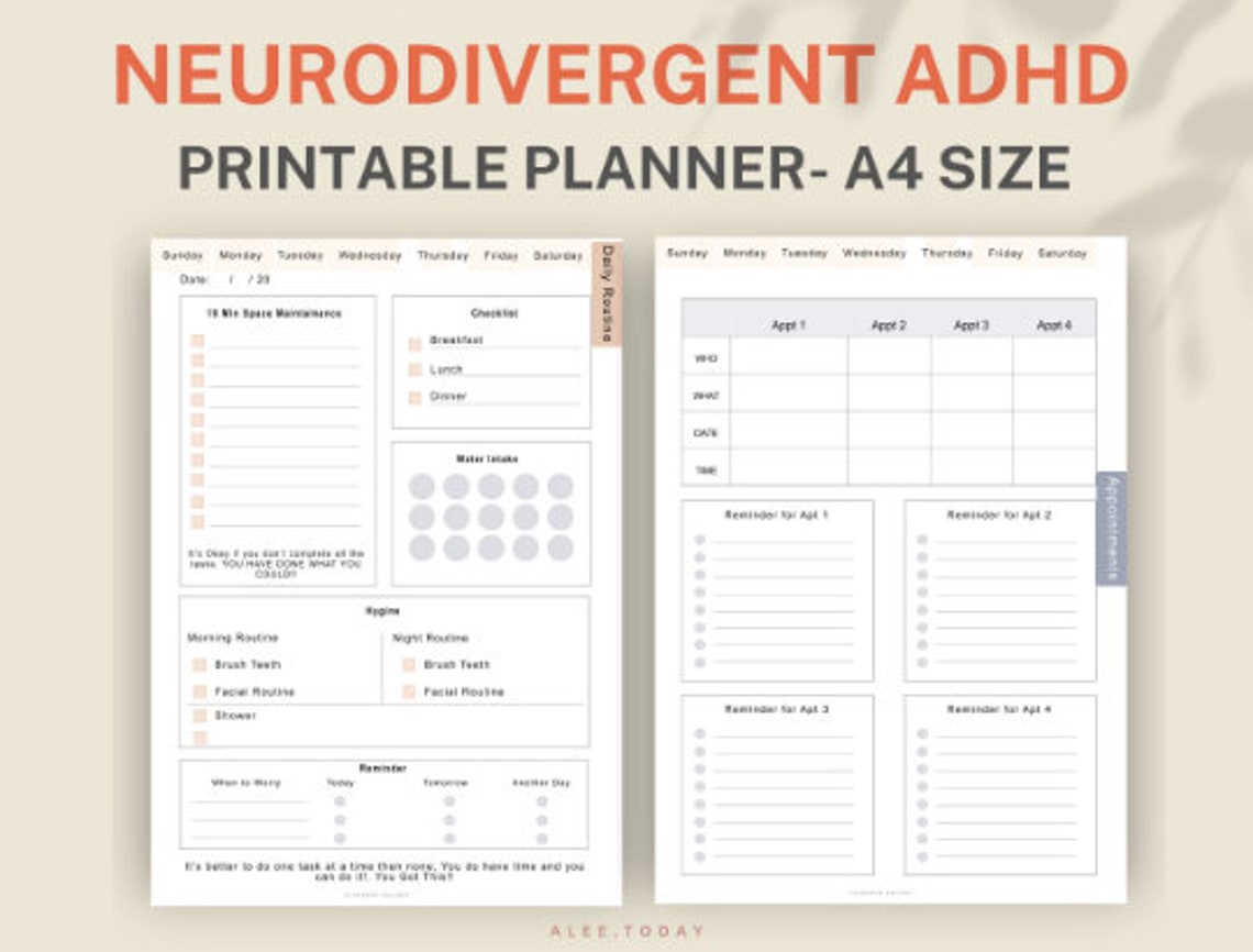 ADHD Planner, ADHD Planner Adult, ADHD Planner Book, Pdf Adhd Planner ...