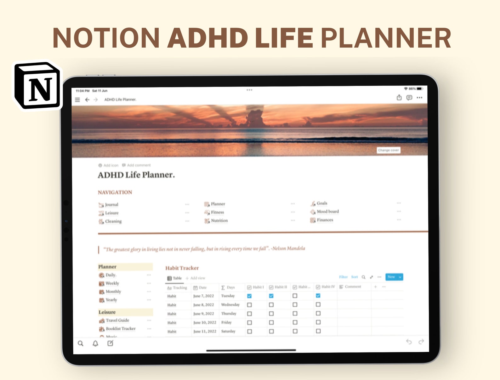 Notion Template ADHD Notion Template Adhd Career Notion - Etsy UK