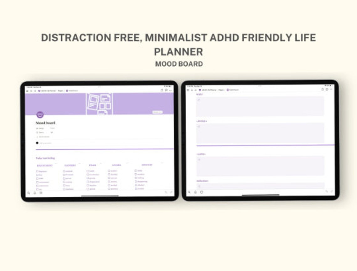 Notion Template ADHD Notion Template Adhd Career Notion - Etsy