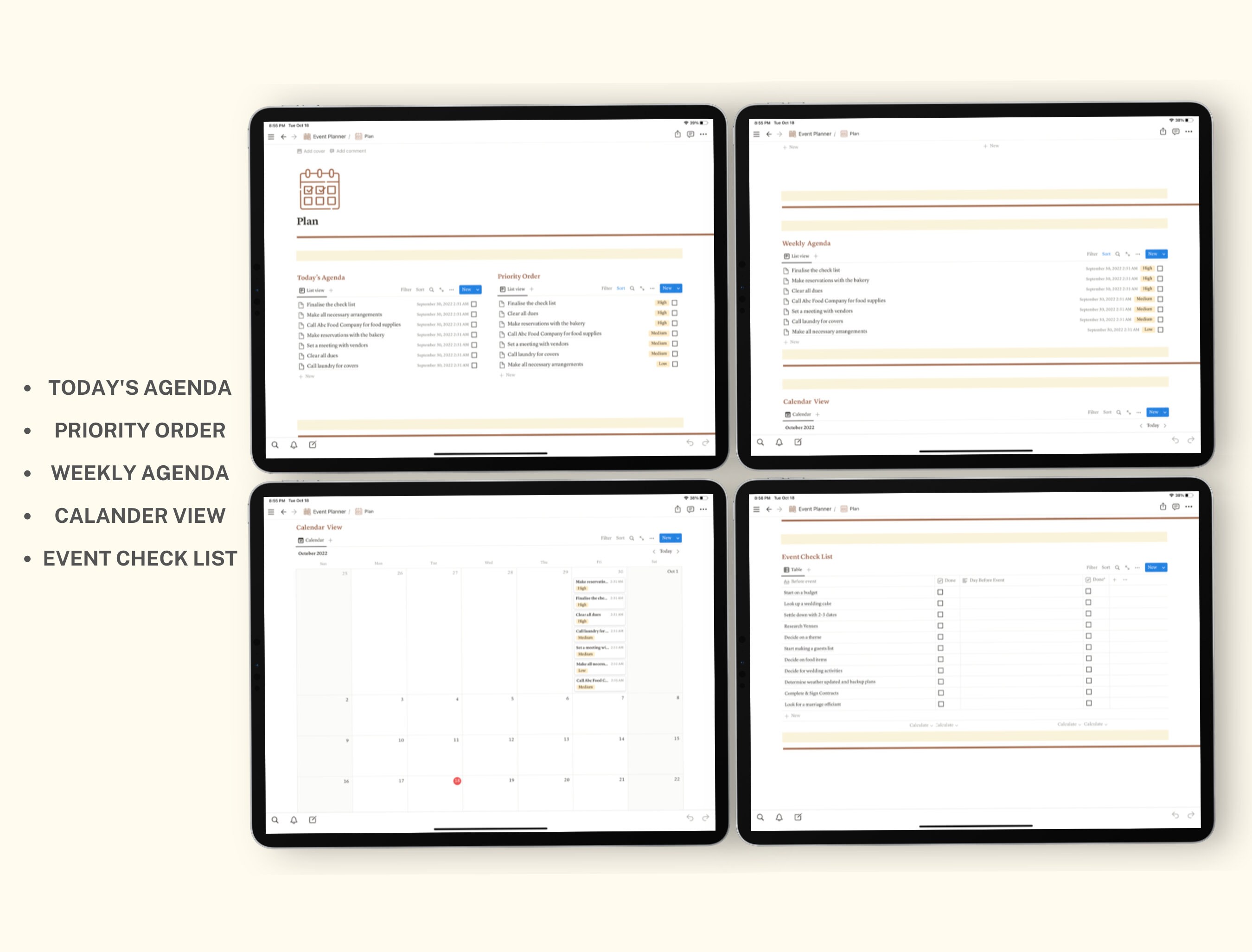 Notion Event Planner Notion Template Notion Planner Notion Dashboard Template Notion 7566