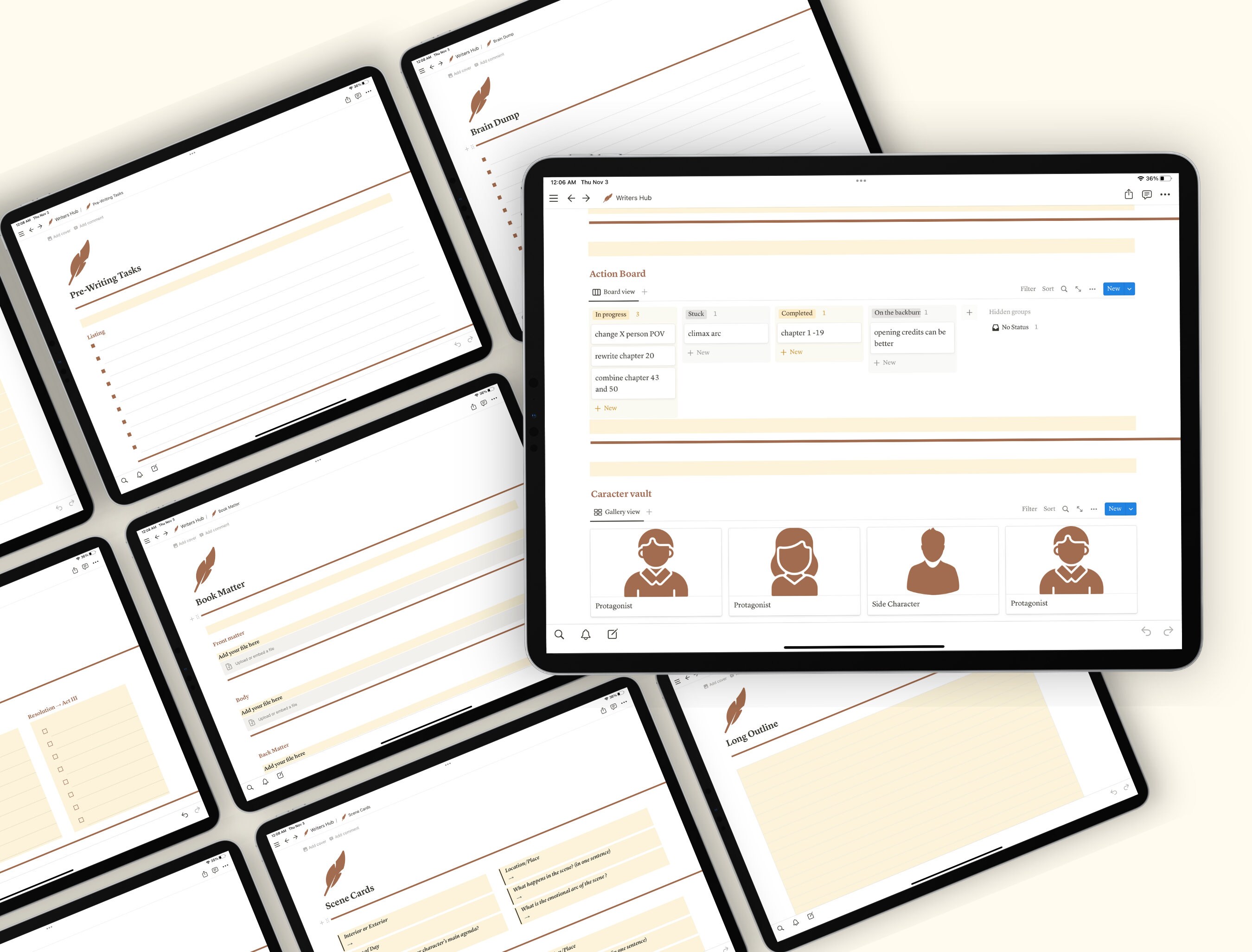 Notion Writer's Hub, Notion Template, Notion Planner, Notion Dashboard ...