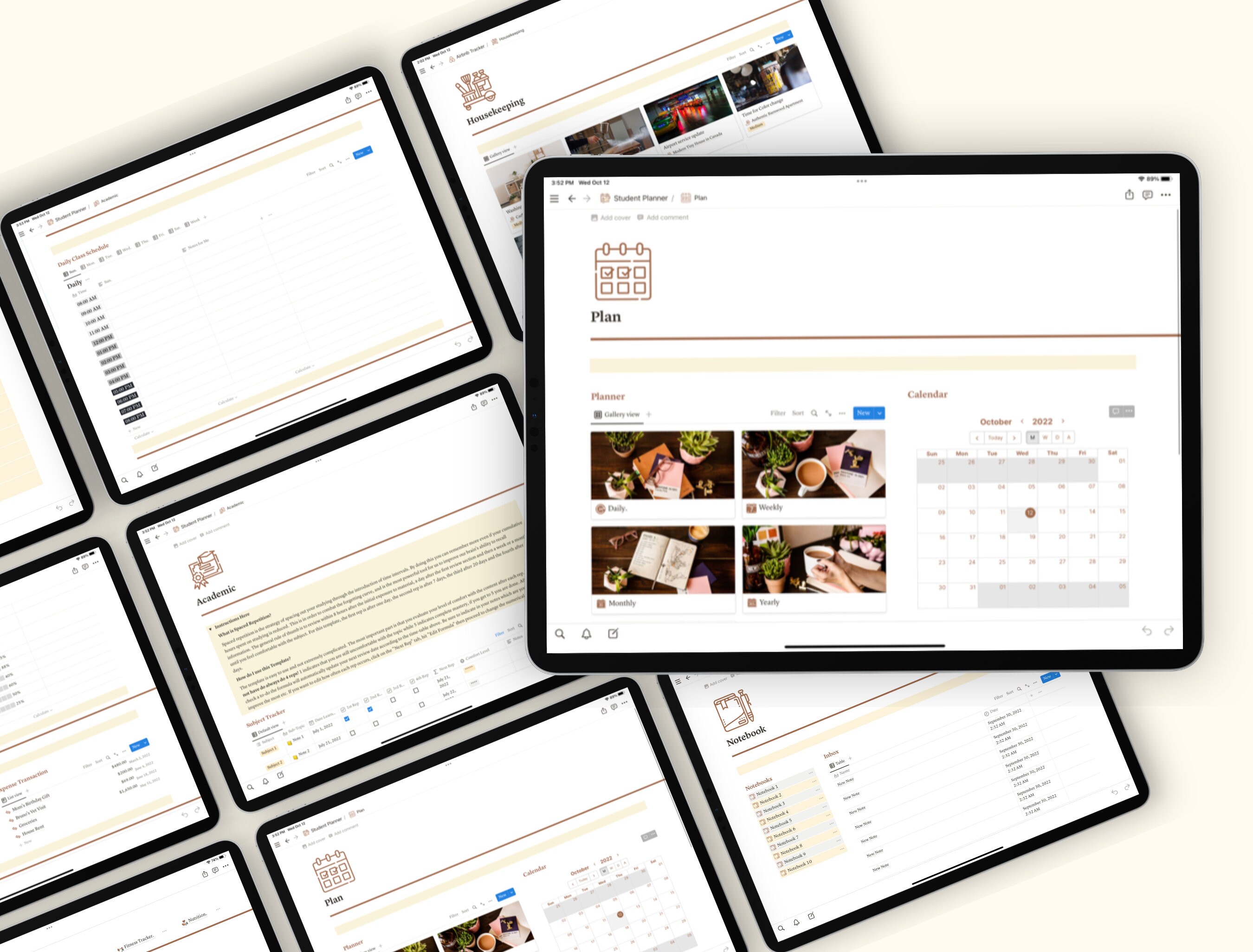 Notion Student Template, Notion Planner, Notion Student Planner, Notion ...