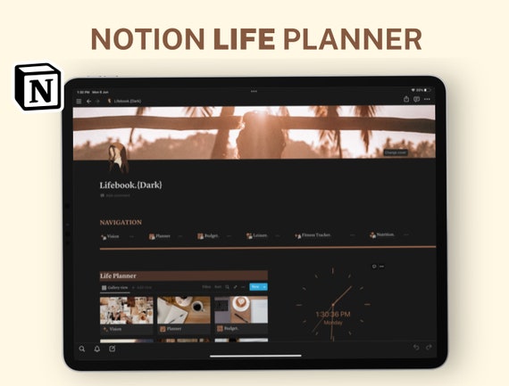 Notion Template Notion Life Planner Notion Notion Dashboard - Etsy ...