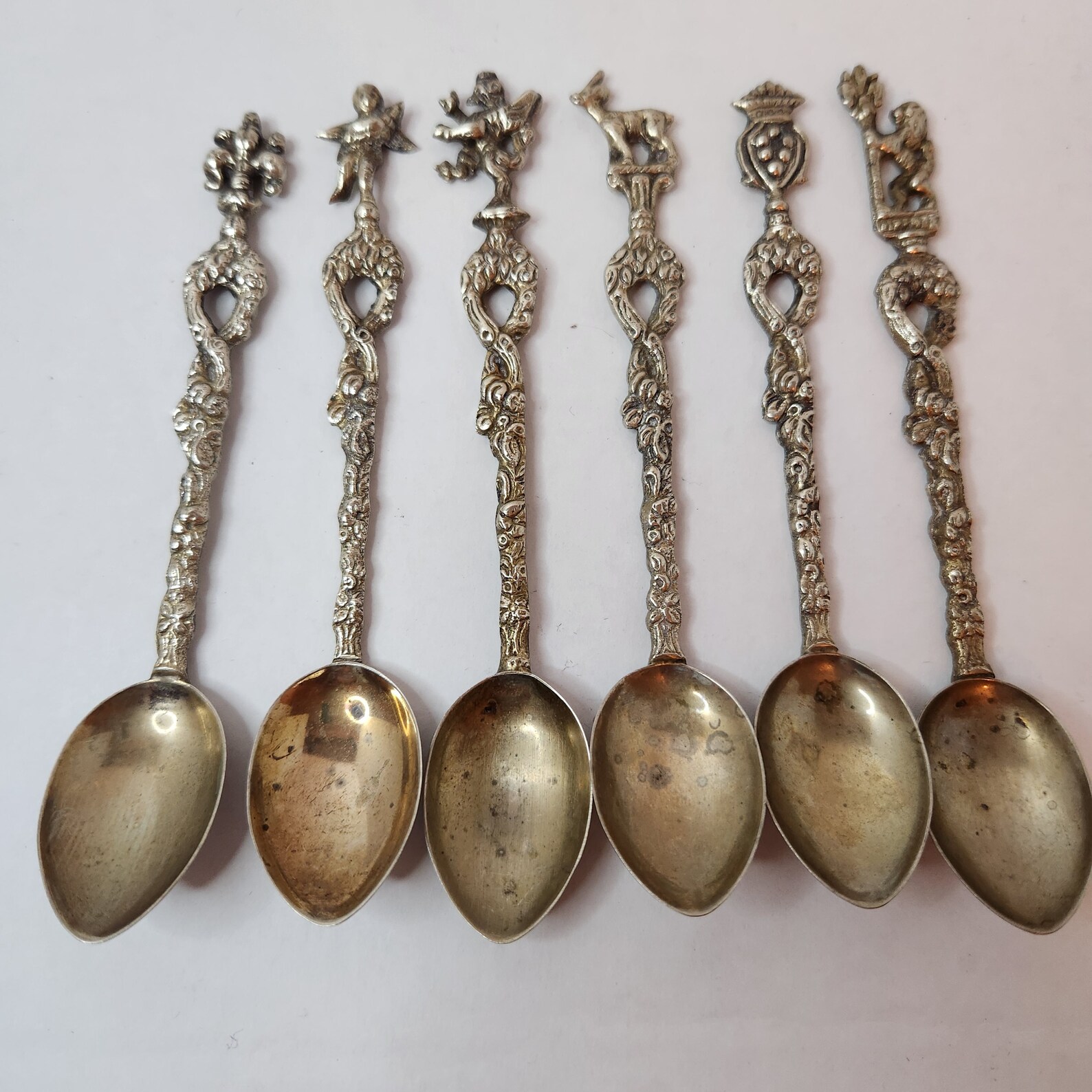 Italian Demitasse Souvenir 800 Silver Spoons Set of 6 - Etsy