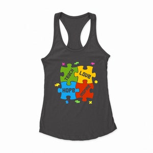 Autism Awareness SVG: Teach Love Hope Inspire Puzzle Piece (digital Cut ...