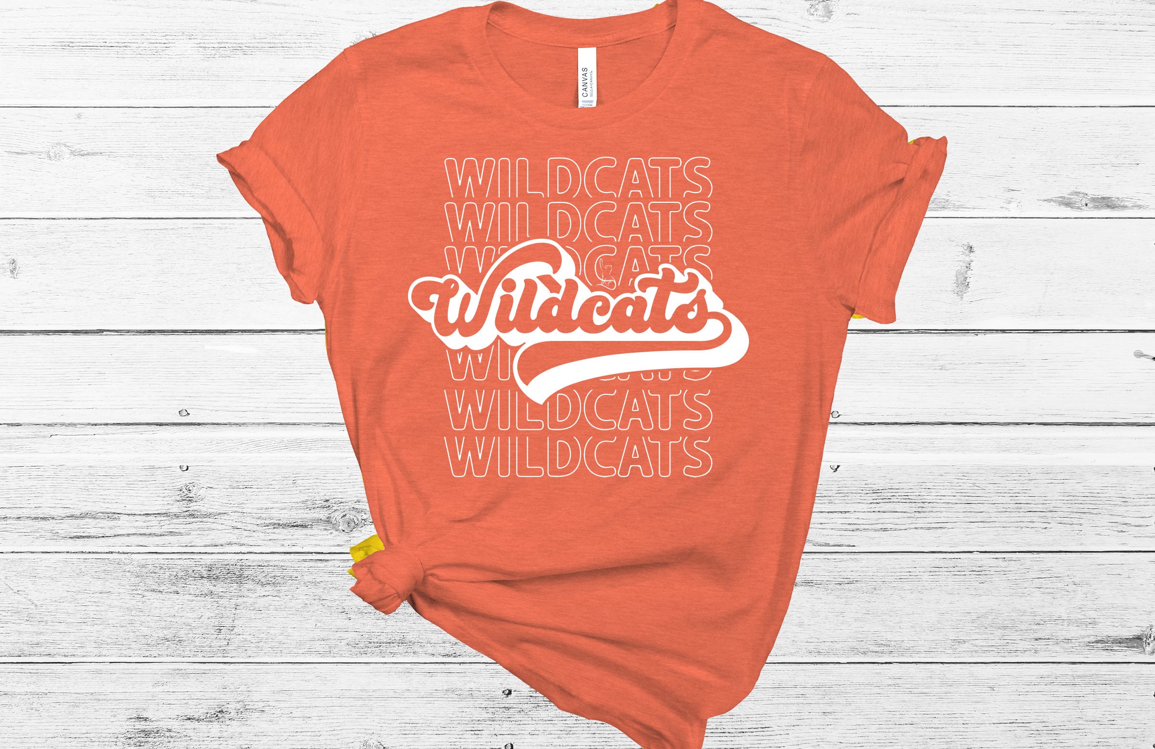 Wildcats Svg Team Mascot Svg School Spirit Retro Svg - Etsy