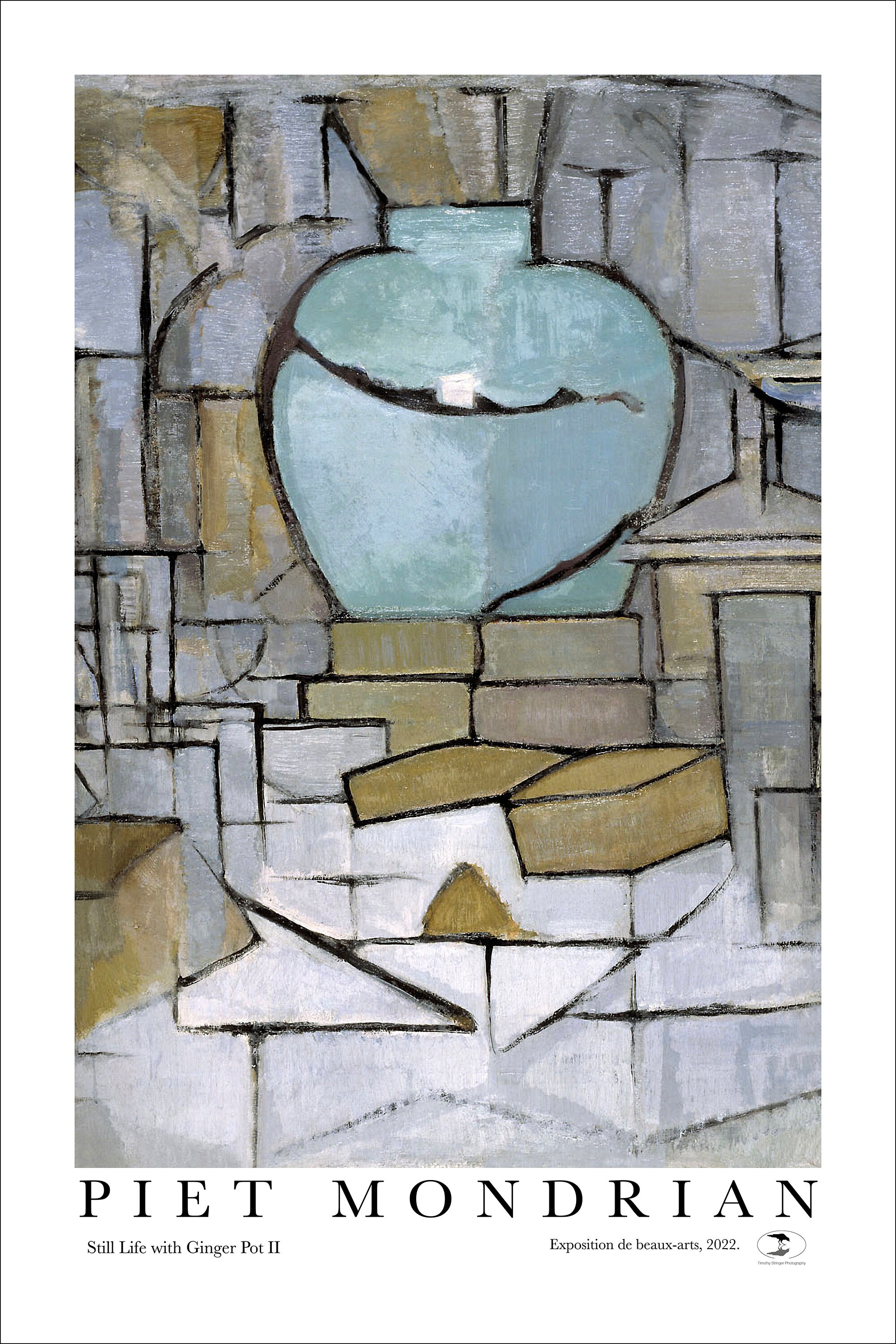 Piet Mondrian Still Life With Ginger Pot II Art Museum Style Posters 5 ...