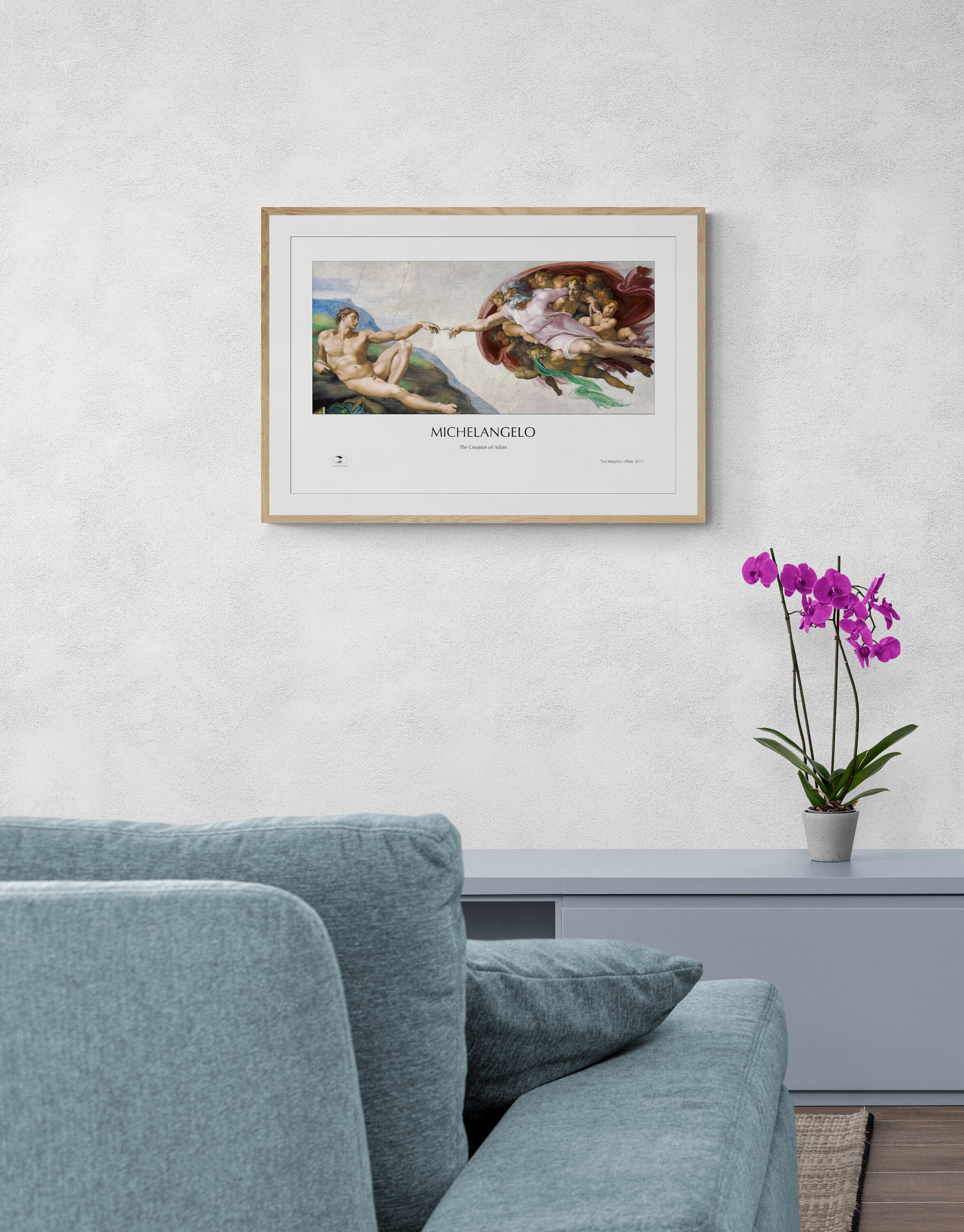 Michelangelo Museum Style 3 Poster Files of the Creation of Adam ...