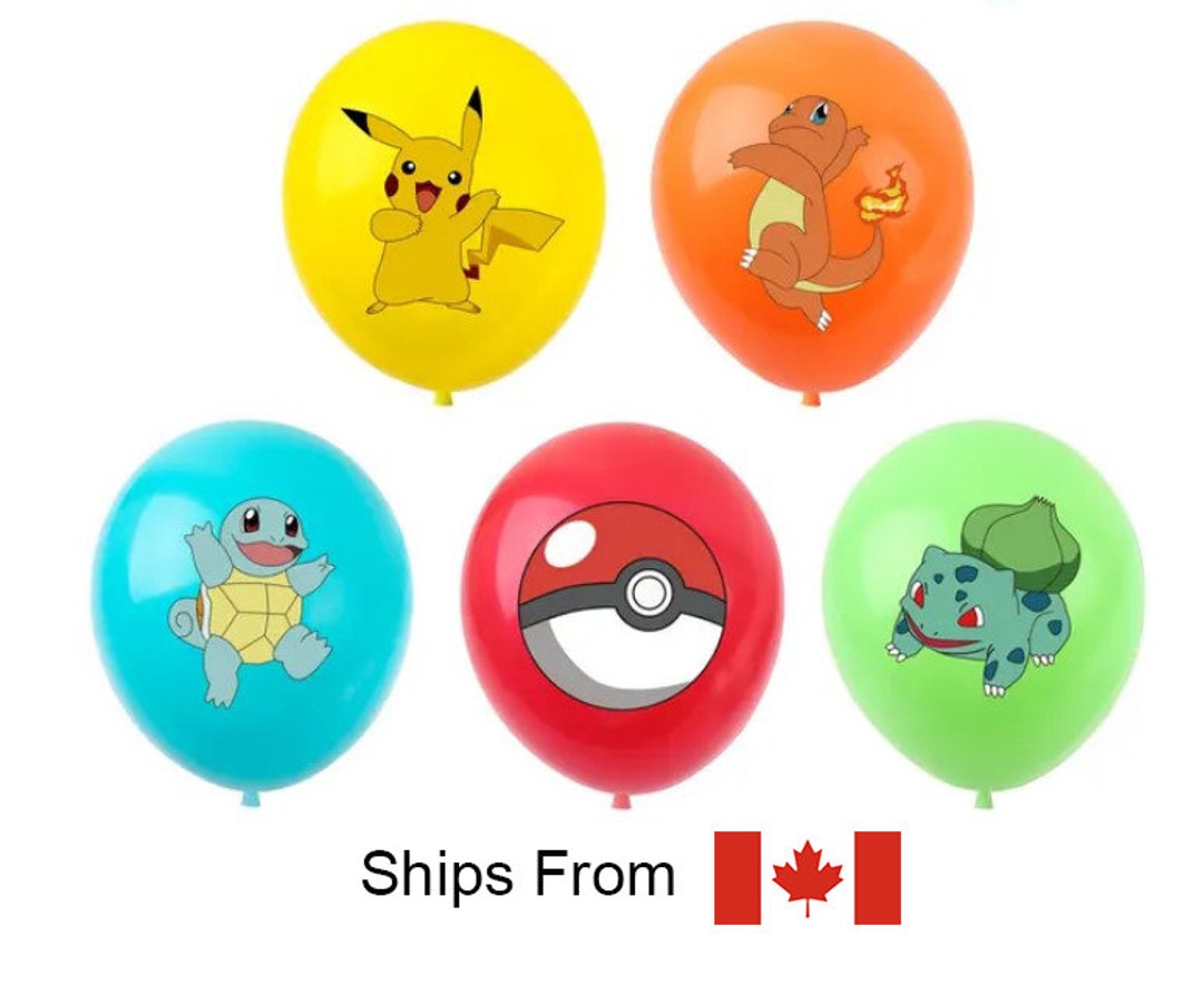 10pc Pokemon Character Latex Balloons - Etsy