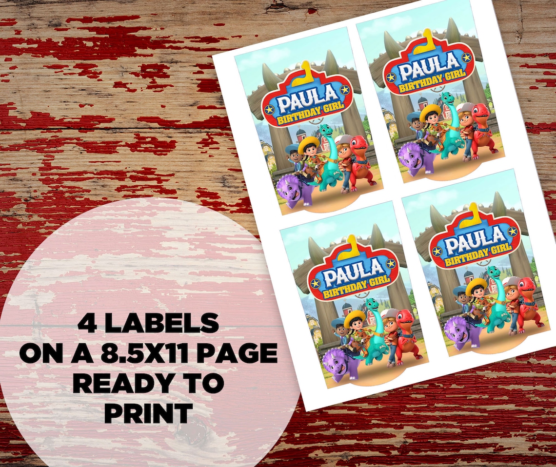 Dino Ranch Capri-sun Dino Ranch Labels Dino Ranch Stickers - Etsy México