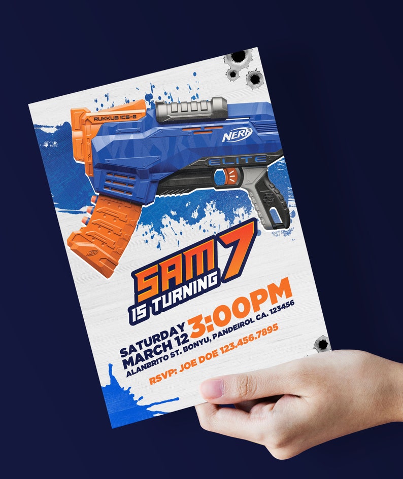 Dart Birthday Invitation, Dart War Birthday Party, Dart Invitation - Etsy