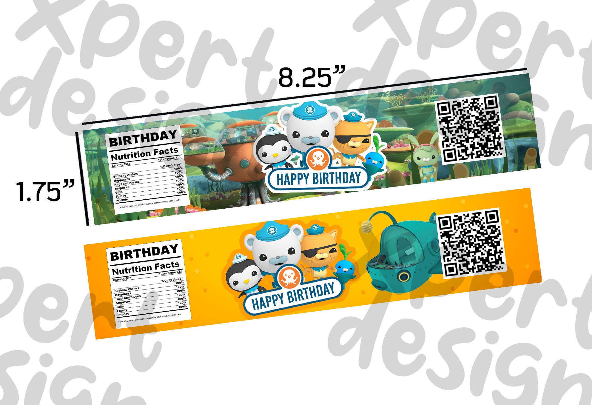 Octonauts Water Bottle Label Octonauts Birthday Water Labels - Etsy ...
