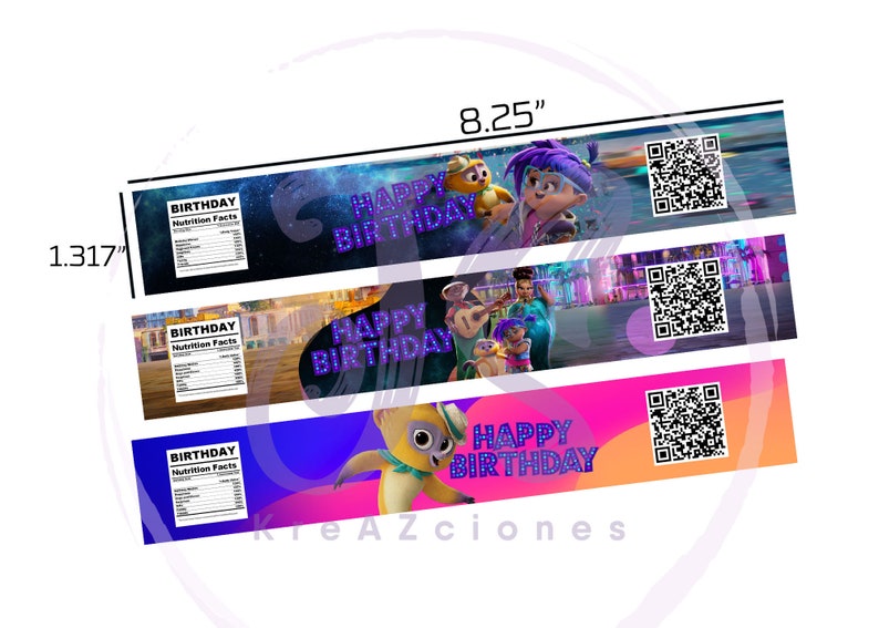 Vivo Water Bottle Label-vivo Birthday Water Labels DIGITAL | Etsy