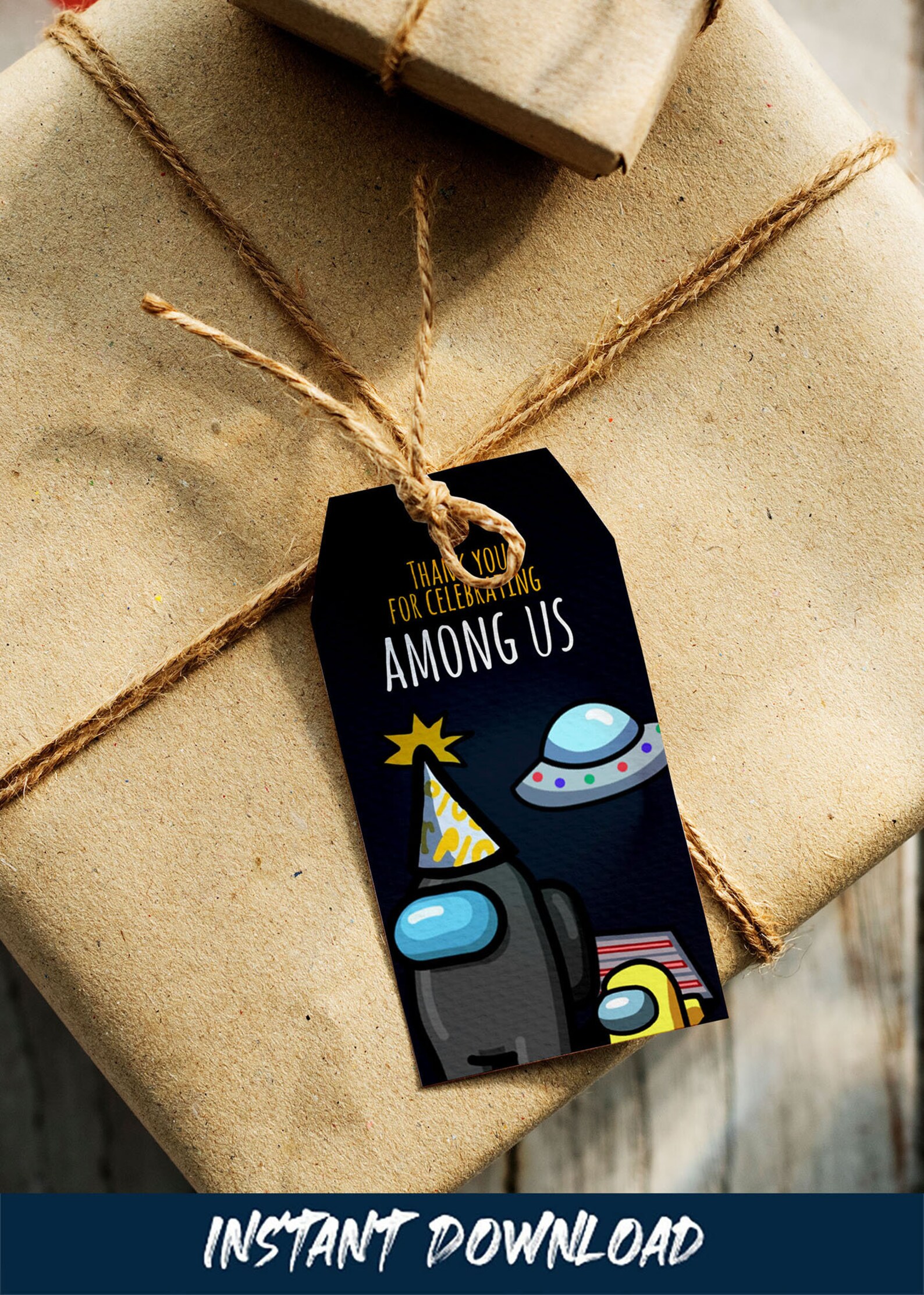 Among Us Thank You Tags Among Us Invitation Among Us Invite - Etsy