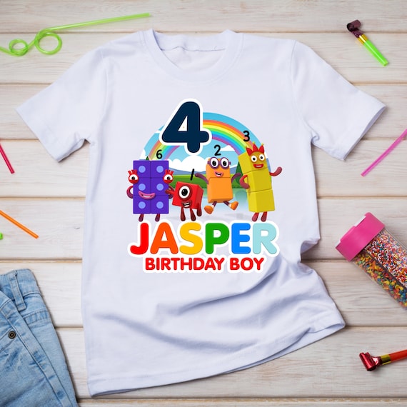 Numberblocks T Shirt Design File Only Print at - Etsy Australia
