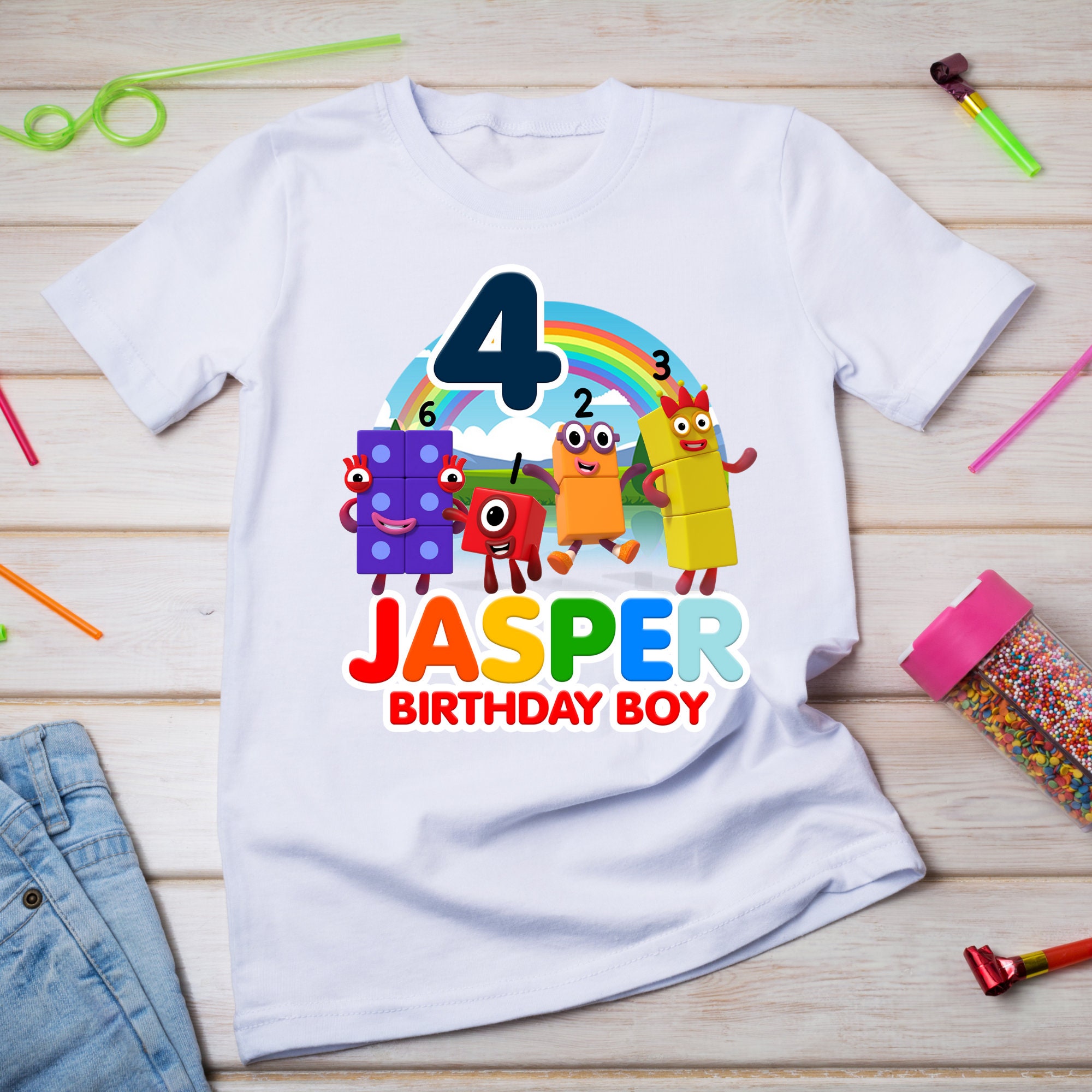 Numberblocks T Shirt Design File Only Print at - Etsy Australia