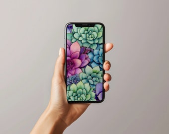 Botanical Phone Wallpaper - Etsy