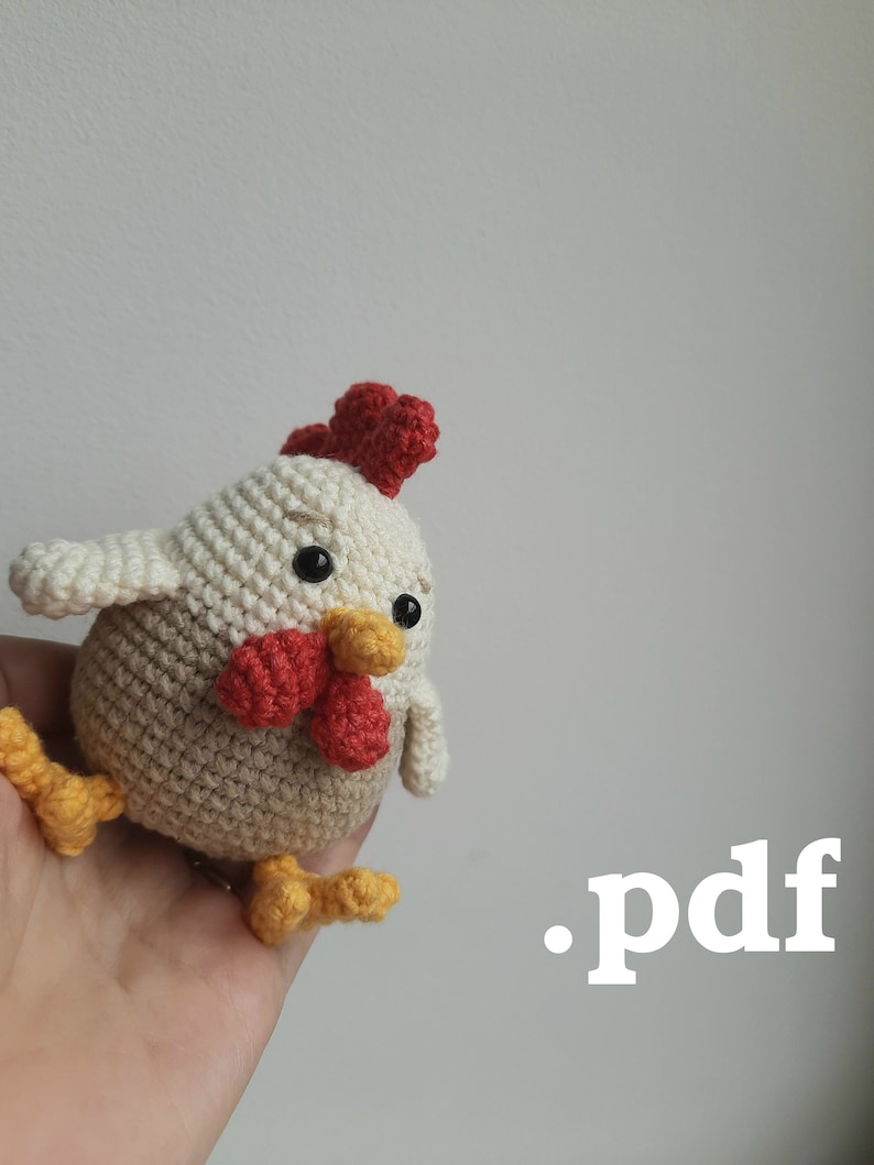Crochet Pattern of the Chicken, Amigurumi Plushie Toy PDF - Etsy