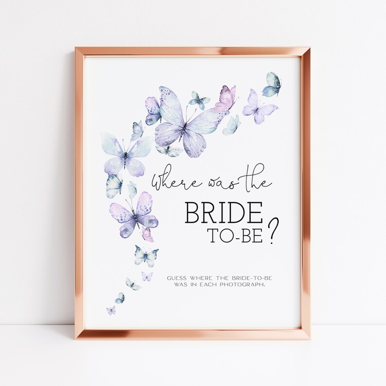 Purple and Blue Where Was the Bride-to-be Where Were They - Etsy
