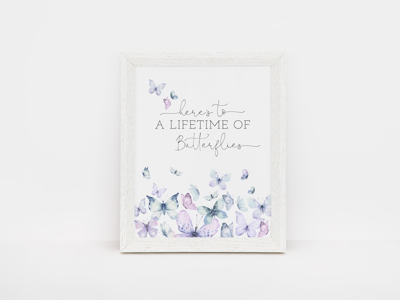 Here's to A Lifetime of Butterflies Sign Bachelorette - Etsy