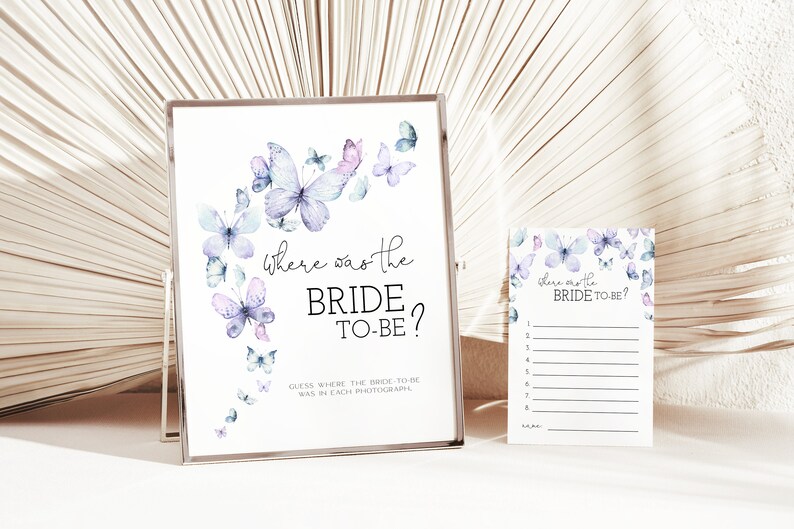 Purple and Blue Where Was the Bride-to-be Where Were They - Etsy