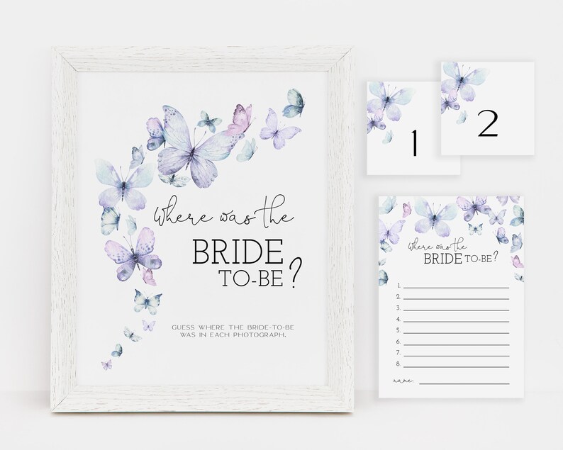 Purple and Blue Where Was the Bride-to-be Where Were They - Etsy