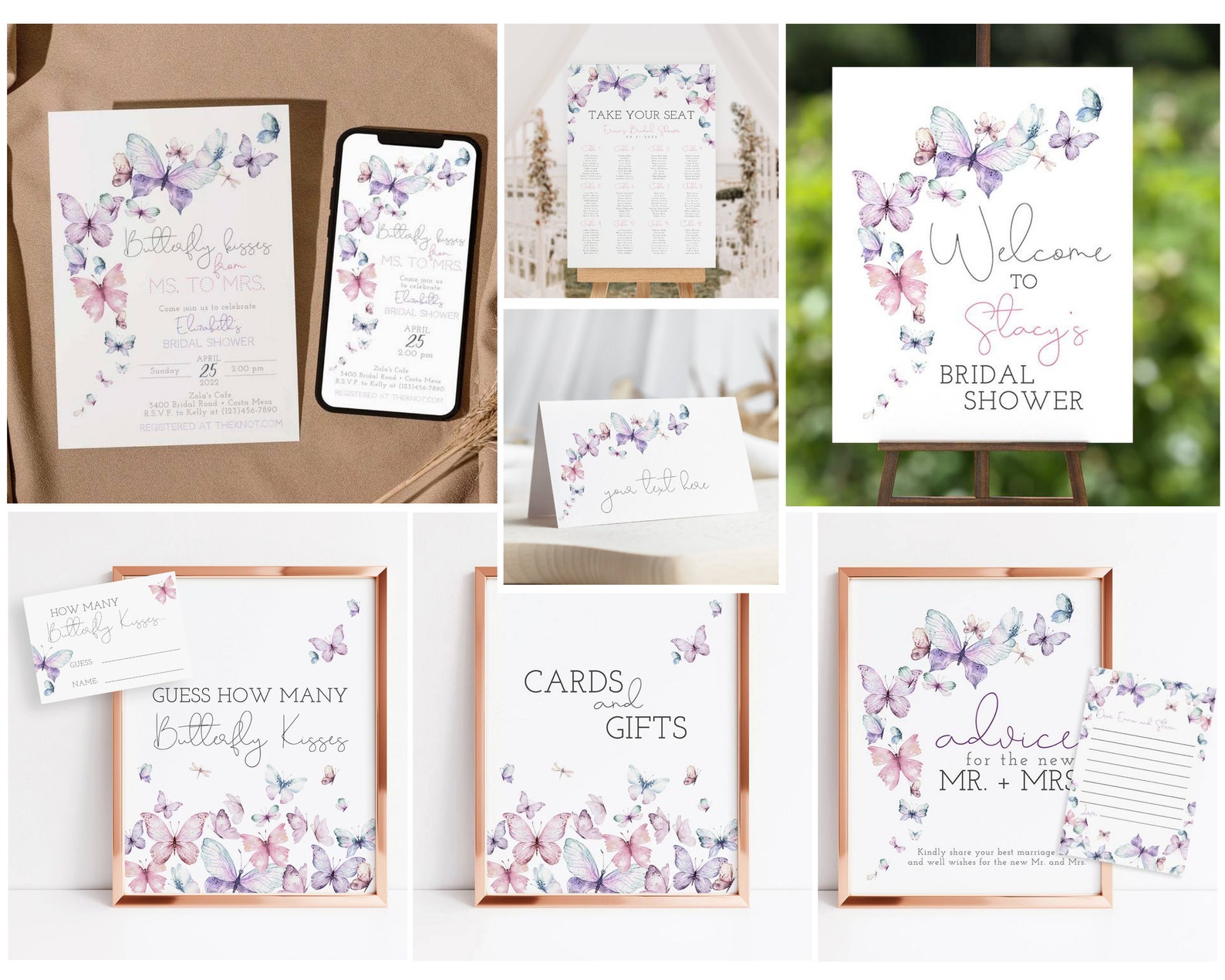Butterfly Bridal Shower Invite, He Gives Her Butterflies, From Miss to ...