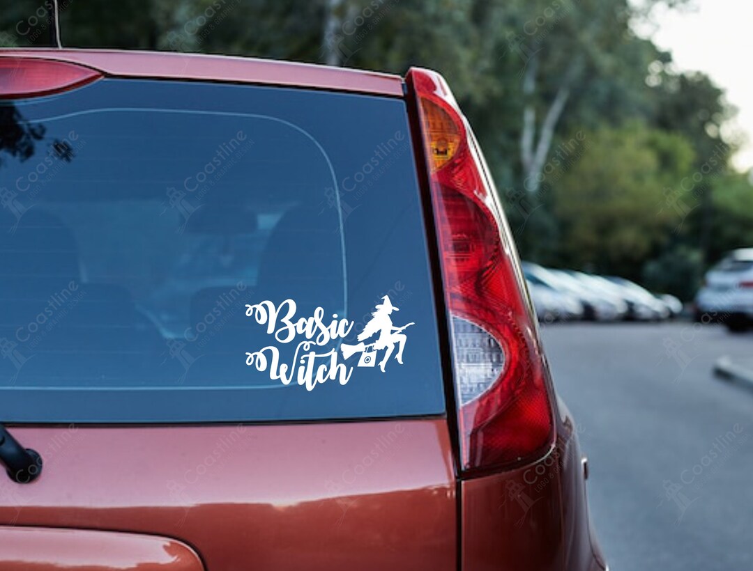 Basic Witch Car Decal - Etsy