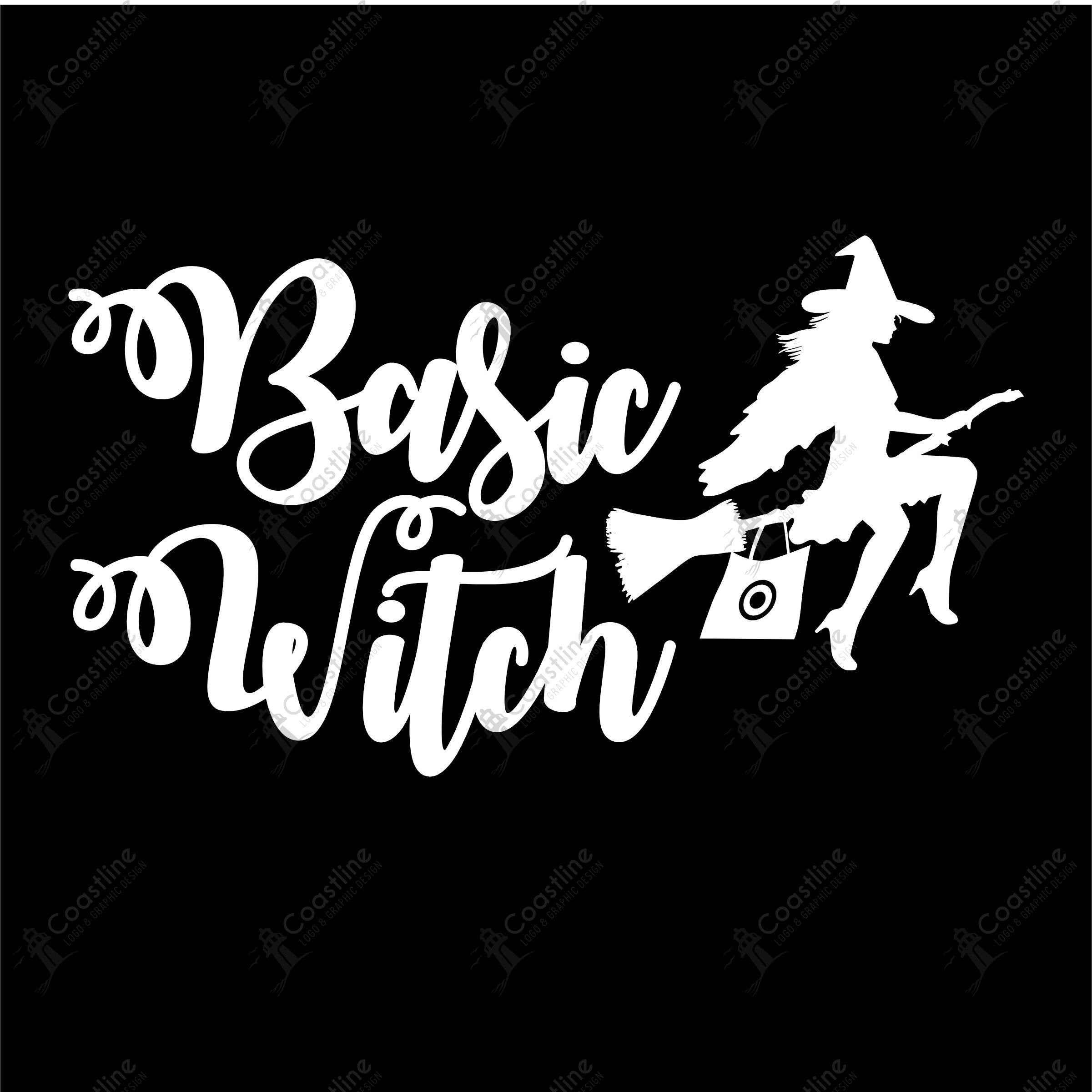 Basic Witch Car Decal - Etsy