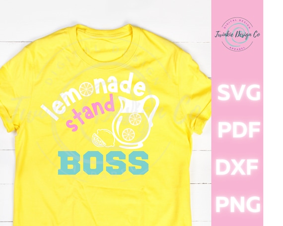 Lemonade Stand Boss SVG Lemonade SVG Lemon SVG Cut File | Etsy
