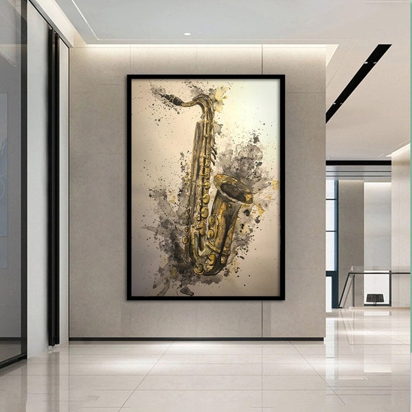 Abstract Saxophone Art - Etsy