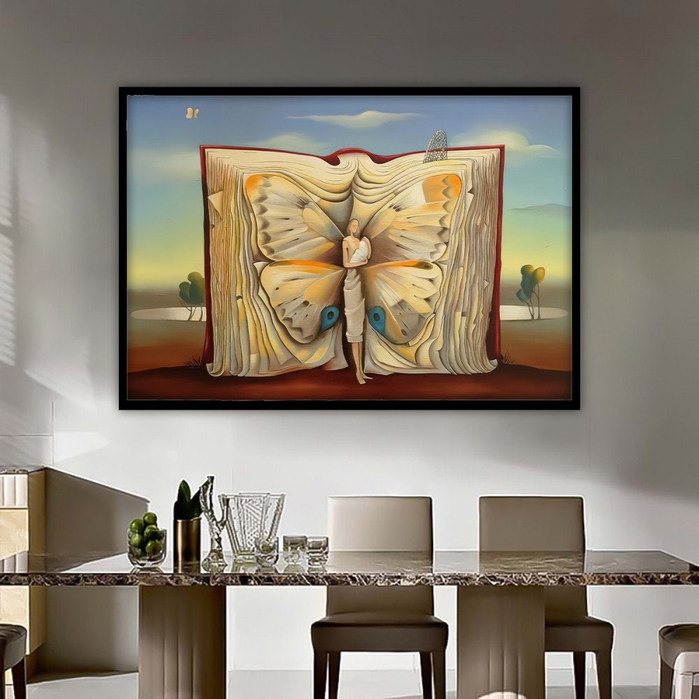 Surrealism Canvas Painting, Surreal Art Wall Decor, Surreal Canvas ...